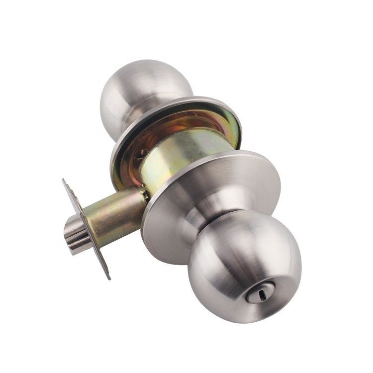Stainless steel bathroom door tubular knob | Hinge Manufacturers