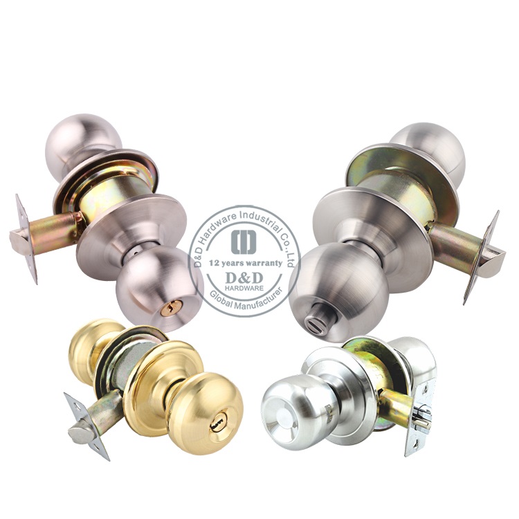 Stainless steel bathroom door tubular knob | Hinge Manufacturers